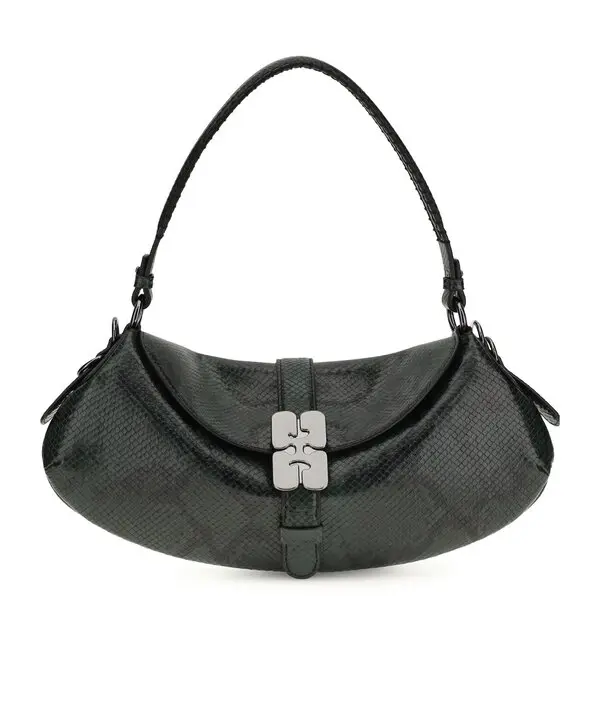 GANNI B-kat Flap Shoulder Bag - Black