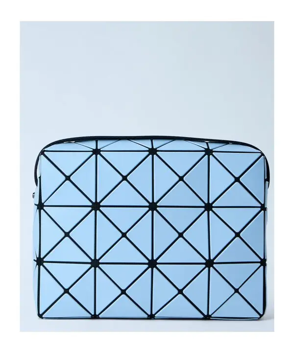 Issey Miyake Geometric Pattern Shoulder Bag - Light Blue