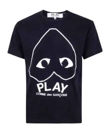 Play Comme Des Garcon Comme Des Garçons Play Logo Printed Crewneck T-shirt