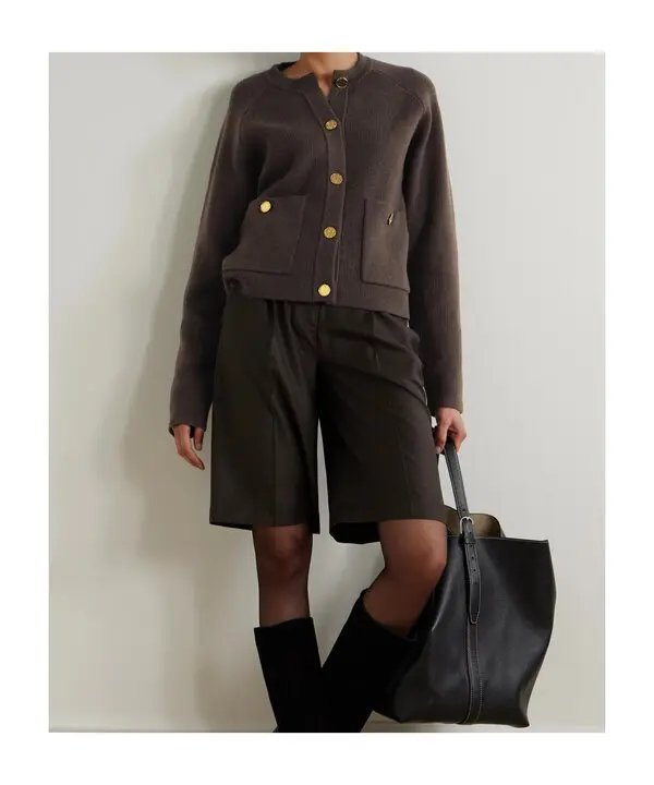 TOTEME Button Detail Cardigan - Black