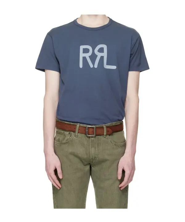 Ralph Lauren Ranch Logo Crew Neck T-shirt - Sea-blue