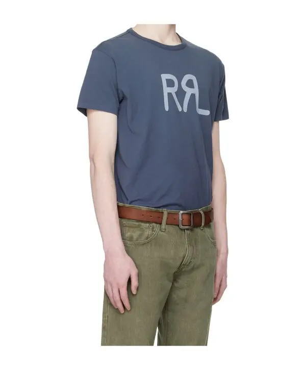 Ralph Lauren Ranch Logo Crew Neck T-shirt - Sea-blue