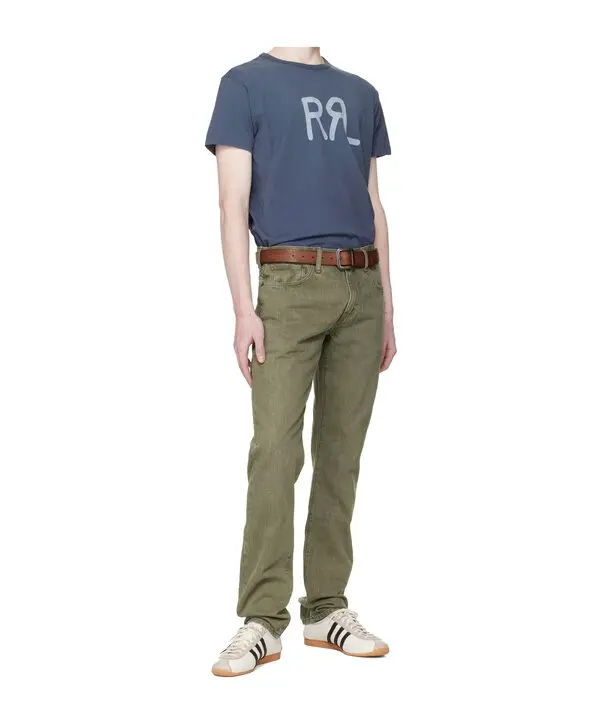 Ralph Lauren Ranch Logo Crew Neck T-shirt - Sea-blue