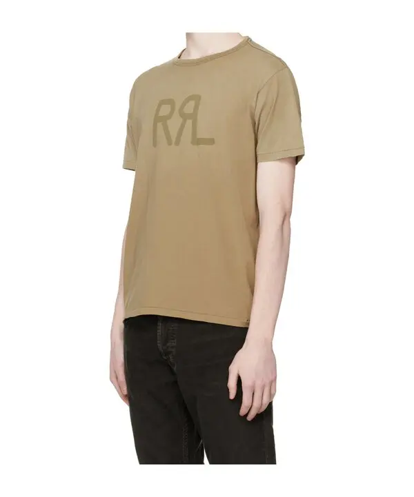 Ralph Lauren Ranch Logo Crew Neck T-shirt - New Tan