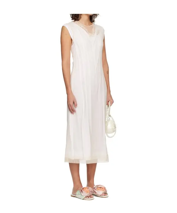 Simone Rocha Layered Lace Trim Dress