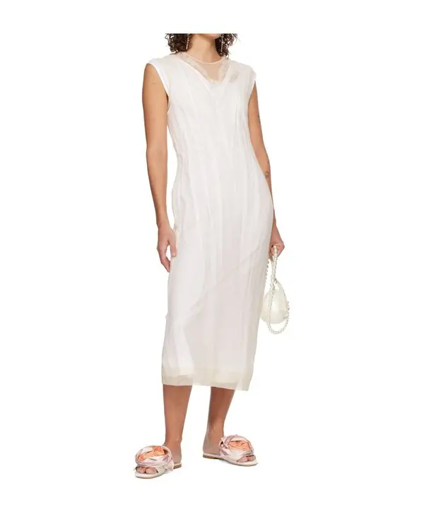 Simone Rocha Layered Lace Trim Dress