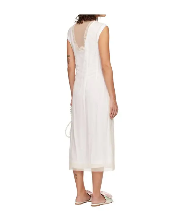 Simone Rocha Layered Lace Trim Dress