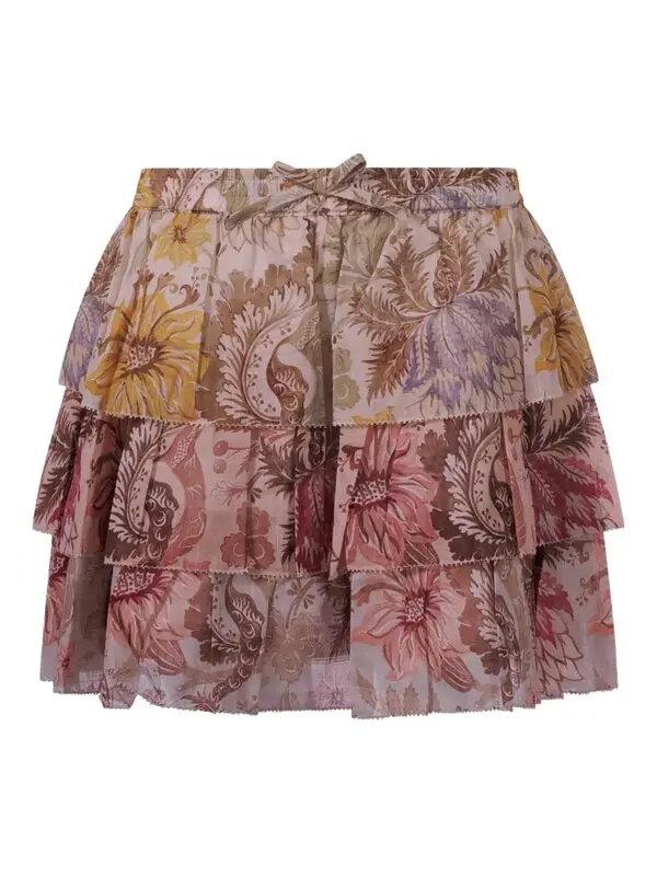 Zimmermann Tiered Floral Skirt