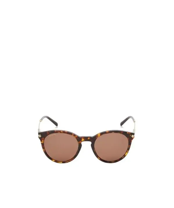 BVLGARI Round Frame Sunglasses - Brown