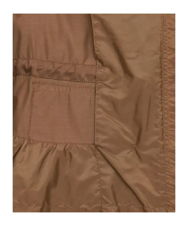 Moncler Adenium Hooded Tech Cotton Jacket - Brown