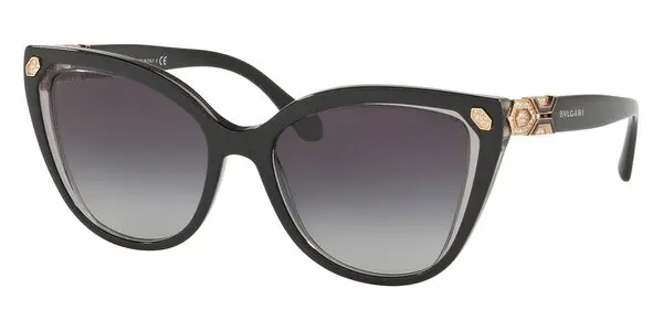 BVLGARI Cat Eye Sunglasses - Black