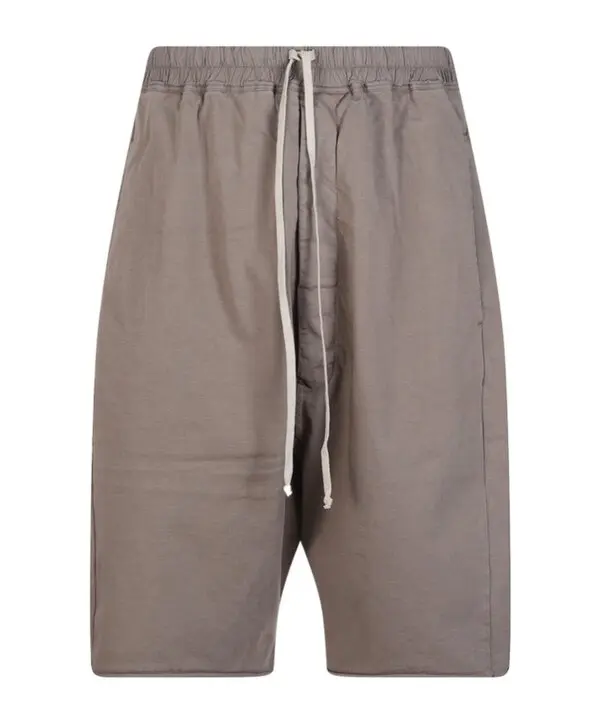 Rick Owens Dropped-crotch Drawstring Shorts - Gray