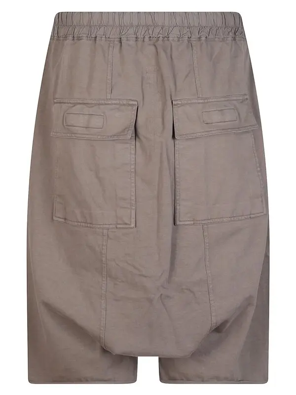 Rick Owens Dropped-crotch Drawstring Shorts - Gray