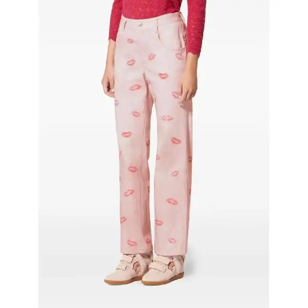 Isabel Marant Étoile Brinsa Lipstick Print Trousers