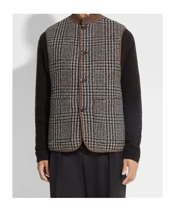Zegna Wool And Cashmere Vest