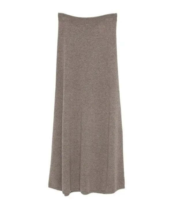 LISA YANG Torie A-line Midi Skirt - Gray