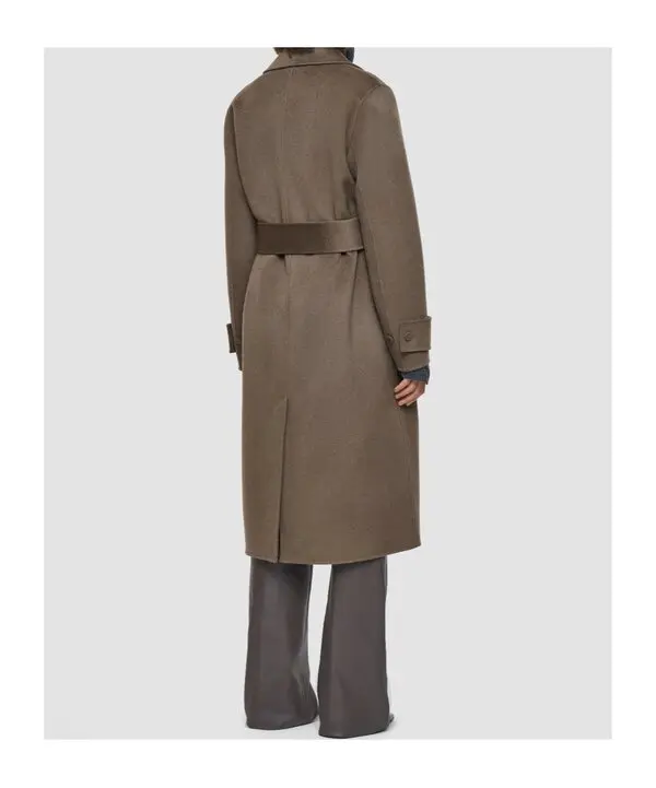 JOSEPH Belted Wrap Coat - Green
