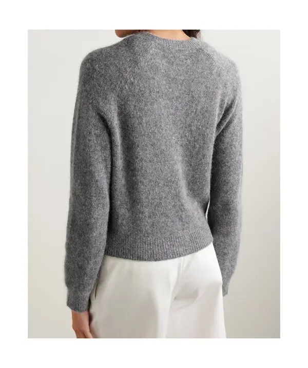 DÔEN Petra Knitted Cardigan - Light Gray