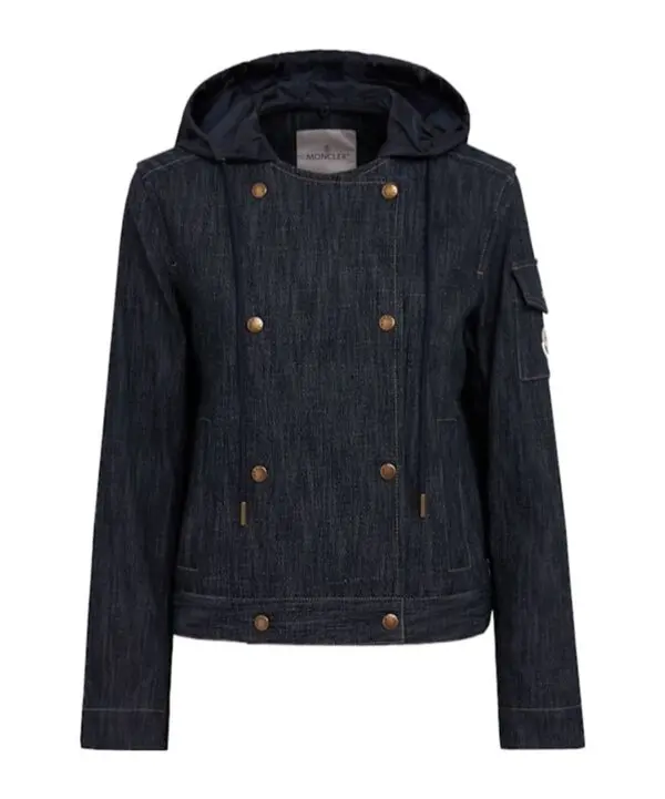 Moncler Diervilla Denim Jacket With Hood