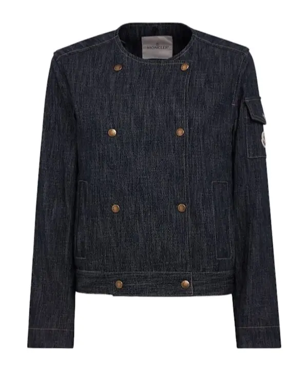 Moncler Diervilla Denim Jacket With Hood