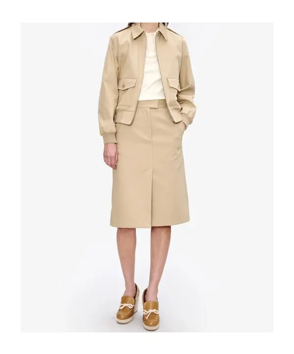 A.p.c. Zip-up Jacket With Buttoned Flap Pockets And Ribbed Trim - Nude