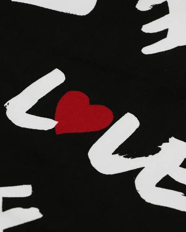 Moschino Long-sleeved Slogan Dress