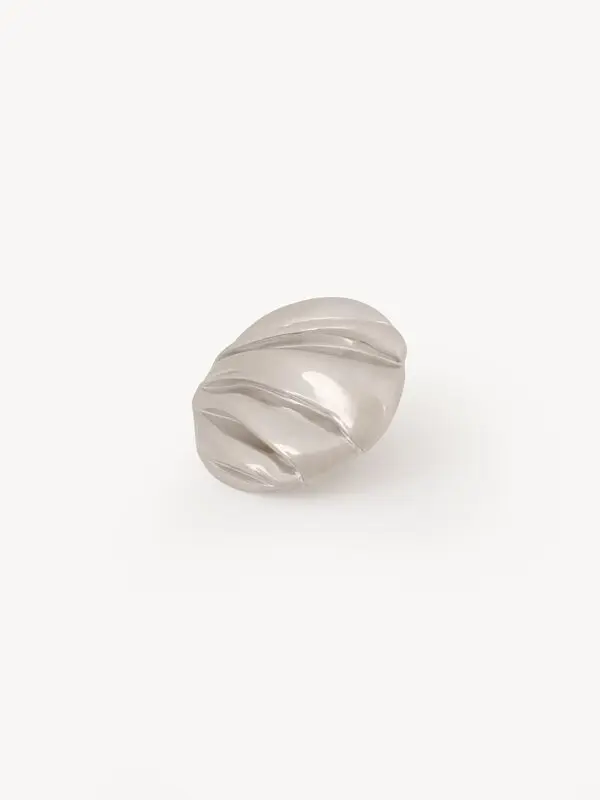 Chloé Brass Clip-on Earrings - Silver
