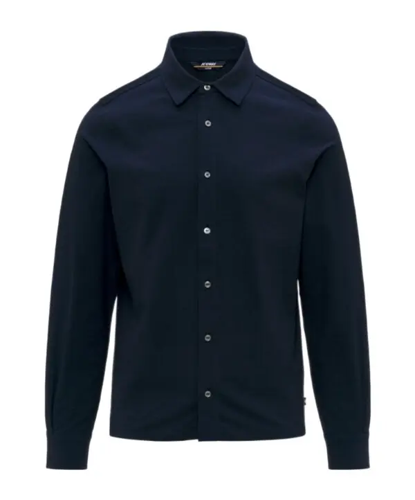 K-WAY Button-down Cotton Shirt - Blue