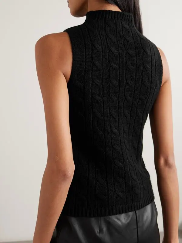 Arch4 Cassie Cable Knit Cashmere Blend Vest