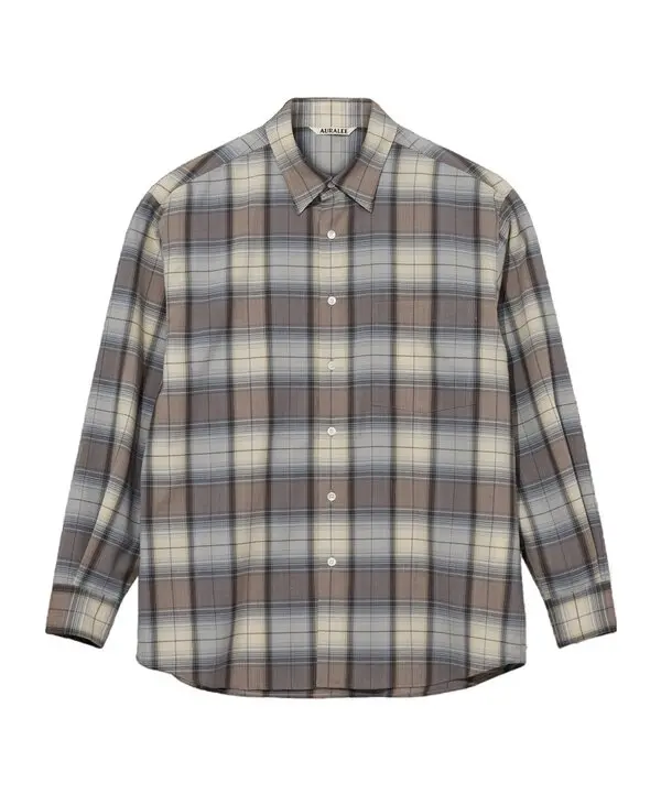 Auralee Check-pattern Shirt