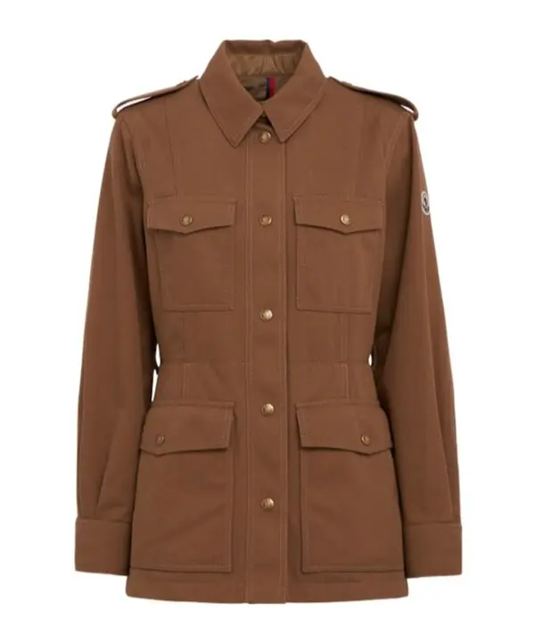 Moncler Centaurea Cotton Field Jacket - Brown