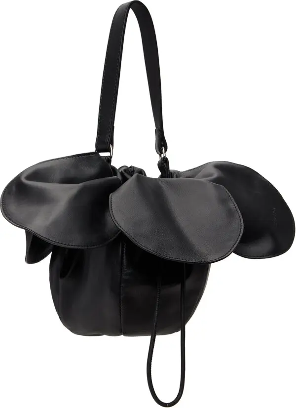 Simone Rocha Flower Petal Shoulder Bag - Black