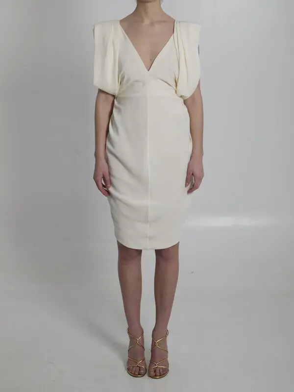 Versace Draped Open-back Dress