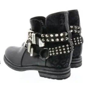 Philipp Plein Logo Embellished Buckled Ankle Boots