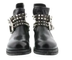 Philipp Plein Logo Embellished Buckled Ankle Boots