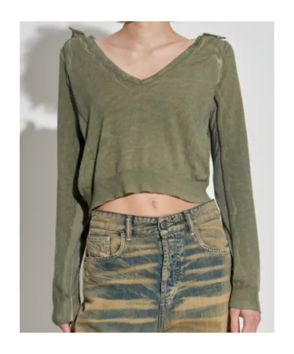 DIESEL® M-debi Long-sleeved V-neck Top