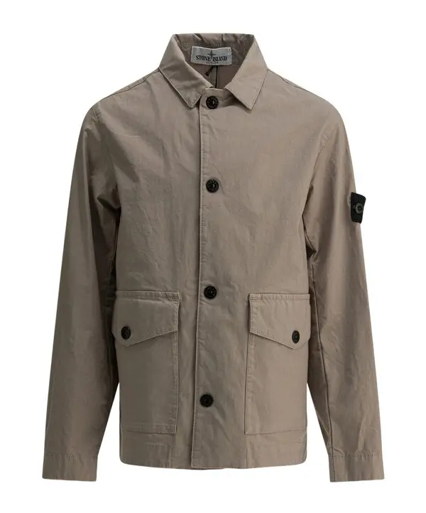 Stone Island Logo-patch Overshirt