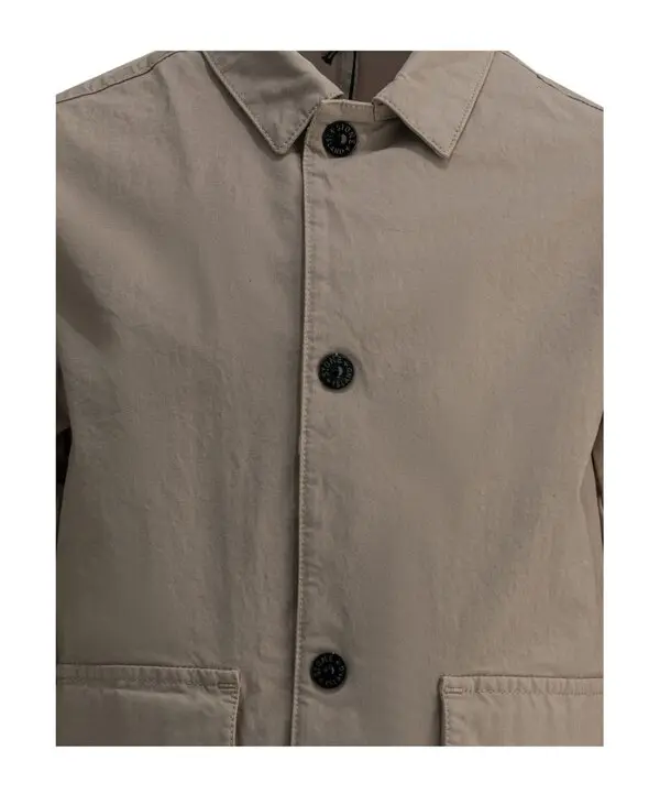 Stone Island Logo-patch Overshirt