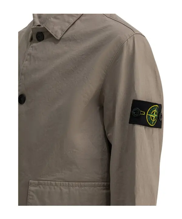Stone Island Logo-patch Overshirt
