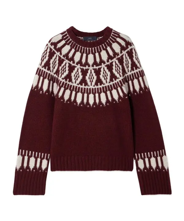 Arch4 Fair Isle" Crew Neck Knitwear