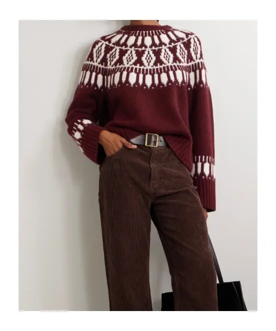 Arch4 Fair Isle" Crew Neck Knitwear