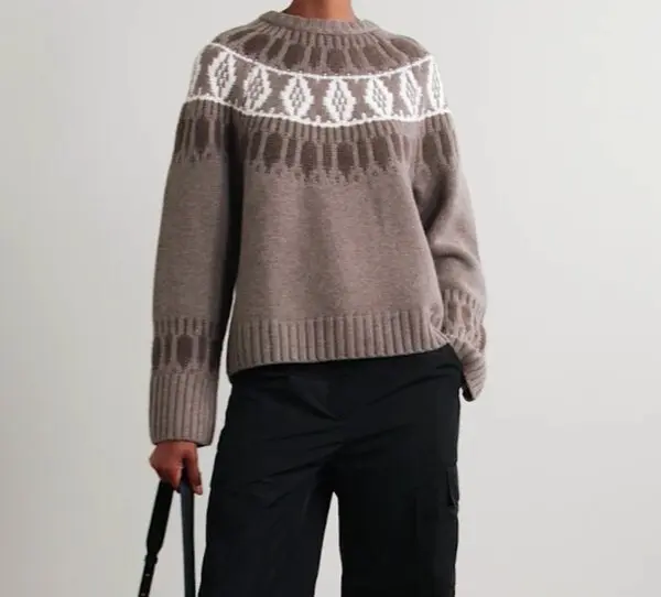 Arch4 Printed Crew Neck Sweater