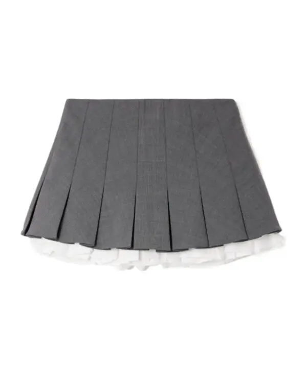SHUSHU/TONG Layered Pleated Skirt