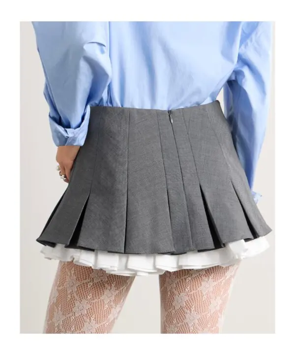 SHUSHU/TONG Layered Pleated Skirt