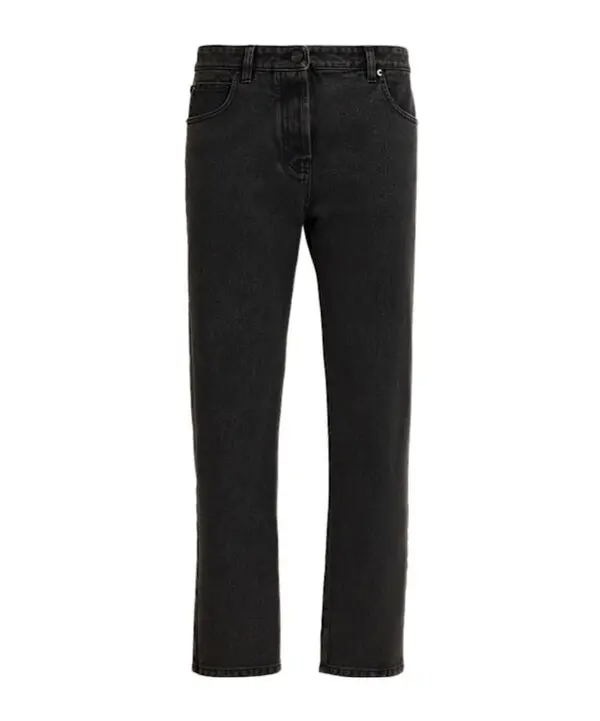 THE ROW Riaca Cropped Denim Jeans - Black