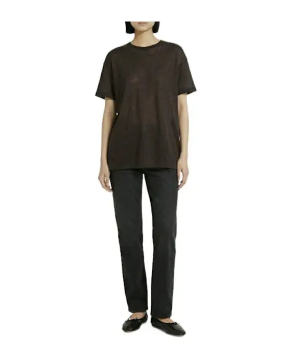 THE ROW Riaca Cropped Denim Jeans - Black