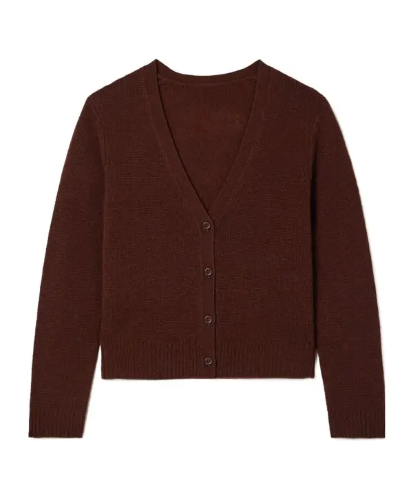 DÔEN Cameron Cashmere Cardigan - Dark Ochre