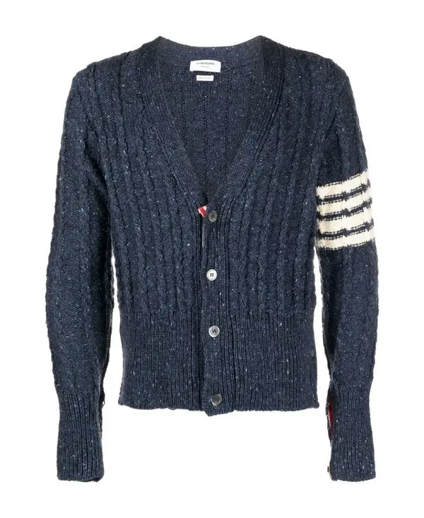 Thom Browne 4-bar Knitted Cardigan