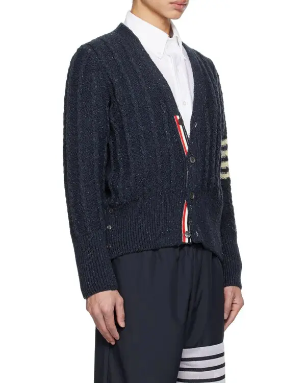 Thom Browne 4-bar Knitted Cardigan