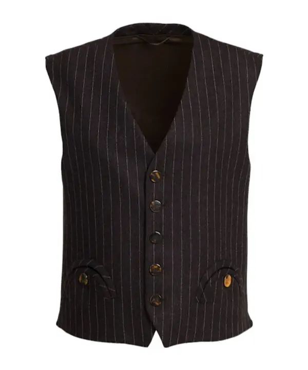 BLAZÉ MILANO Wool Cashmere Vest - Black